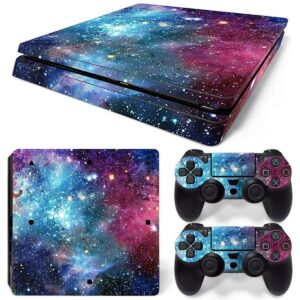 domilina blue galaxy skin set vinyl decal sticker for console and controllers