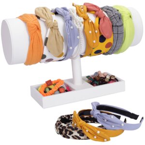 white leather headband holder organizer storage headband stand display baby headband organizer for girls women