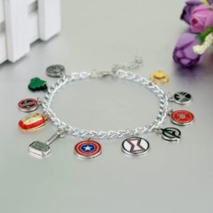 Tahget Super Heroes Charm Bracelet Gifts Fantastic Fans' Collectible Jewelry Merchandise Avenger super hero hulk loki ironmen