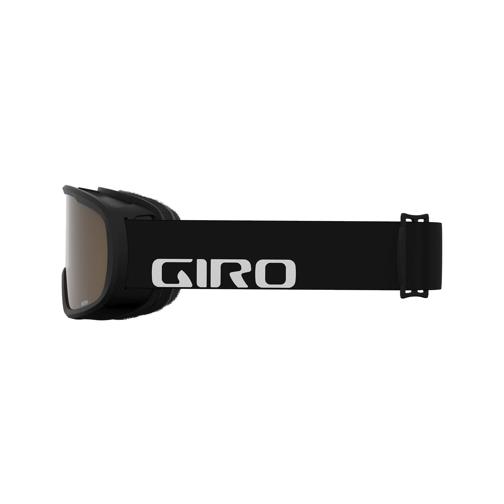 Giro Buster Kids Ski Goggles - Snowboard Goggles for Youth, Boys & Girls - Black Wordmark Strap with Amber Rose Lens