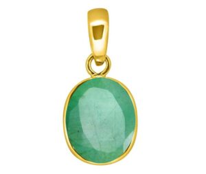 natural certified emerald/panna 4.00-11.00ct gemstone astrology pendant in copper (panchadahtu), birthstone pendants (5.00)