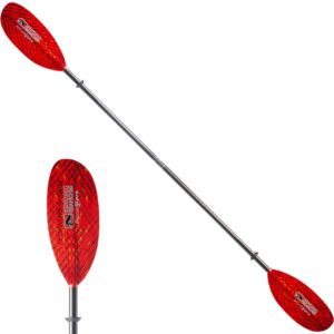 bending branches angler pro fiberglass straight shaft 2-piece kayak paddle