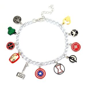 tahget super heroes charm bracelet gifts fantastic fans' collectible jewelry merchandise avenger super hero hulk loki ironmen