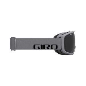 Giro Stomp Kids Ski Goggles - Snowboard Goggles for Youth, Boys & Girls - Grey Wordmark Strap with Ultra Black Lens