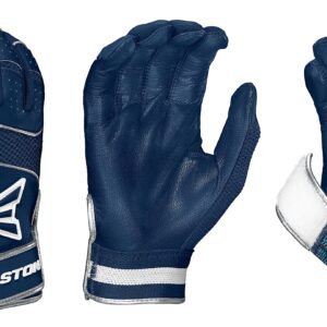 Easton | WALK-OFF NX Batting Gloves | Baseball/Softball | Youth Small | Caramel/Carolina Blue