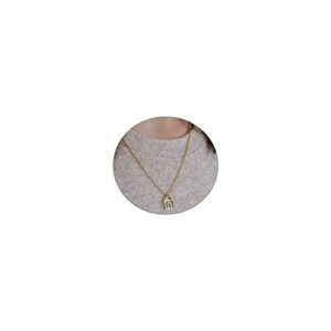 viromy delicate gold house pendant necklace for women 14k gold filled dainty house charm necklace minimalist everyday jewelry for women