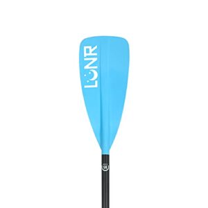 Boardworks Lūnr Inflatable Stand-Up Paddle Board (iSUP) | SUP Package Includes Three Piece Paddle, Carry Bag, Leash, Phone Case and Pump (SUP) Complete Kit | 10’5”, Blue/White