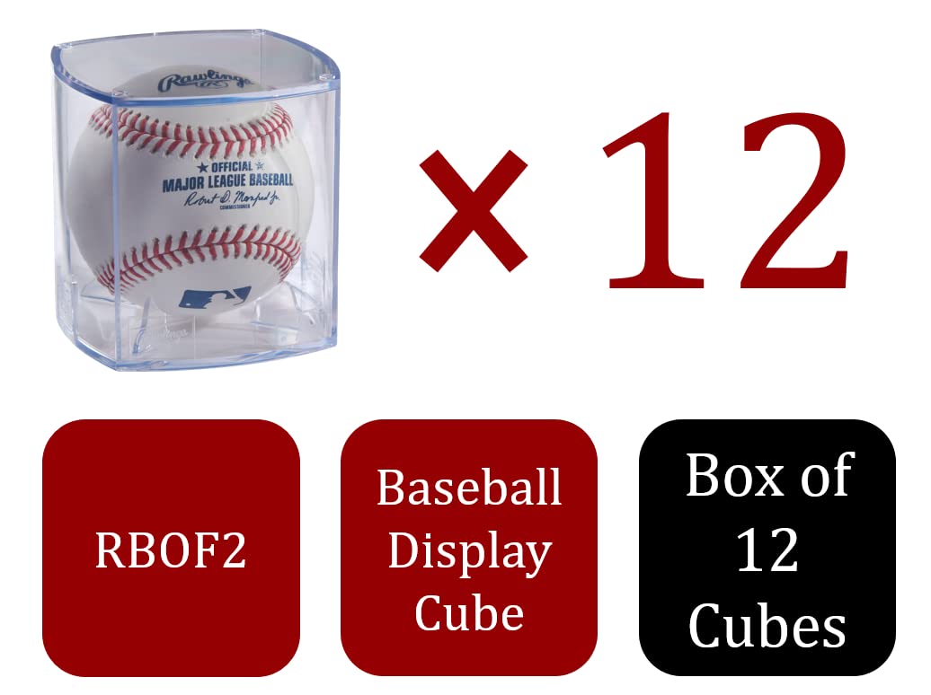 Rawlings | Ball of Fame Baseball Display Cube | Pack of 12