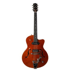 godin 6 string electric guitars, right hand, havana brown, hollow-body (050963)