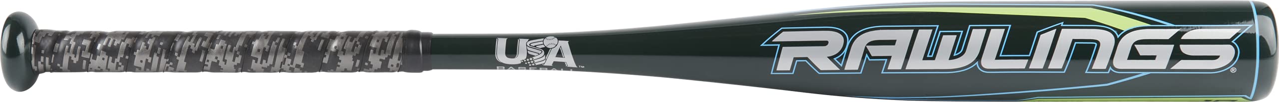 Rawlings RAPTOR USA Baseball Bat | -10 | 1 Pc. Aluminum | Dark Green | 27 inch