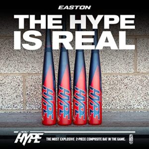 Easton | HYPE Baseball Bat | USSSA | -5 / -10 Drop | 2 5/8" Barrel | 2 Pc. Composite