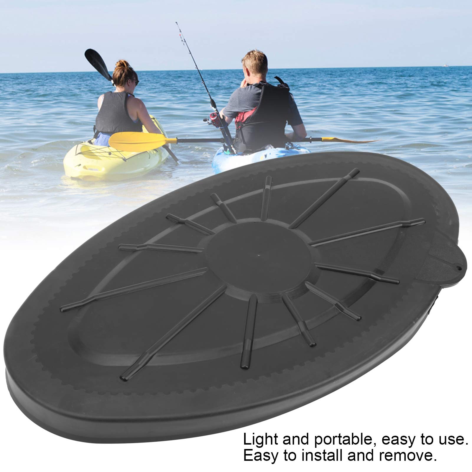 01 Deck Hatch Cover, Impact Resistance Corrosion Resistance Hatch Cover, Waterproof Plastic Deck Inspection Plate, Light Portable Round Hatch Cover for Marine Boat Kayak Canoe