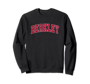 berkley michigan mi vintage sports design red design sweatshirt