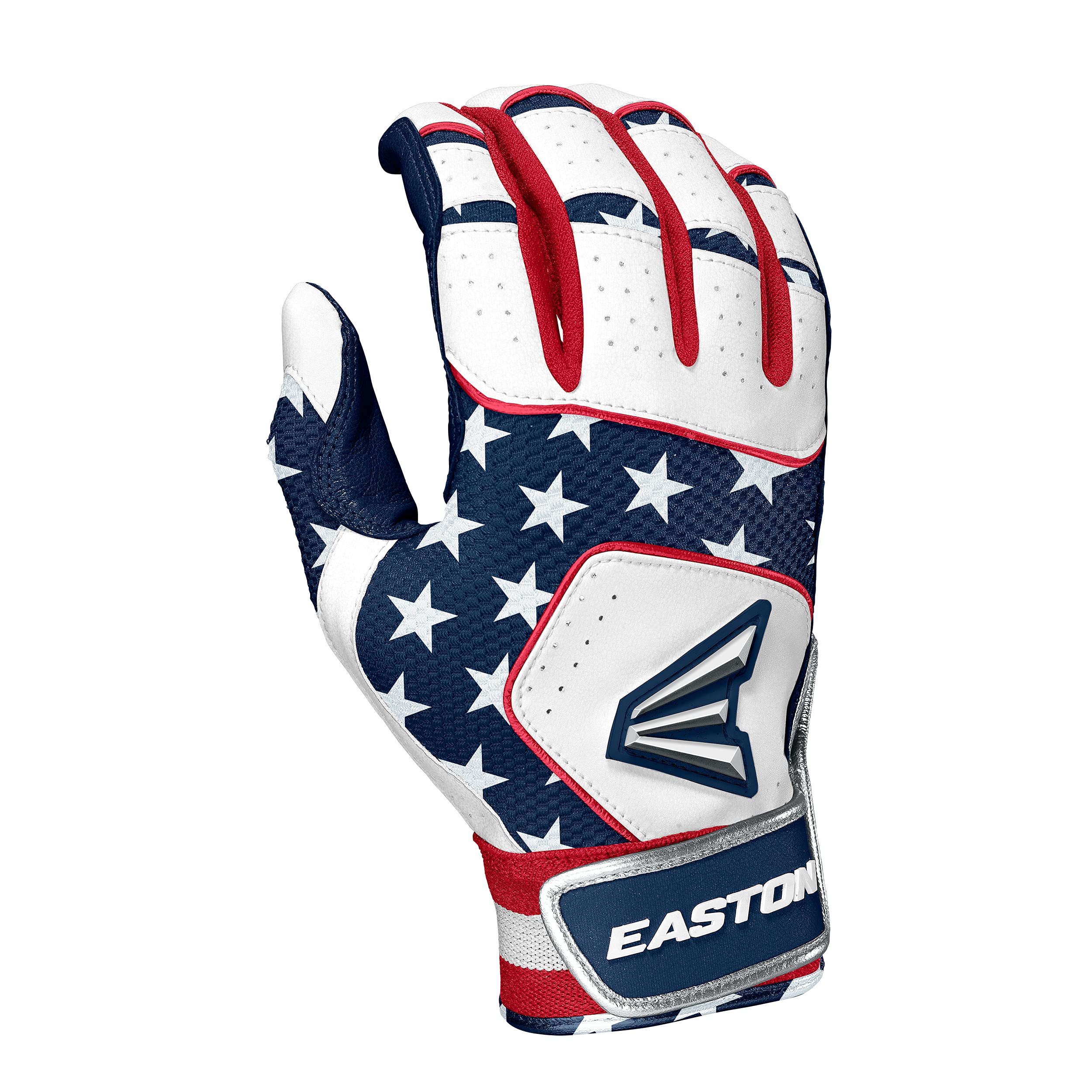 Easton | WALK-OFF NX Batting Gloves | Baseball/Softball | Youth Medium | Stars & Stripes