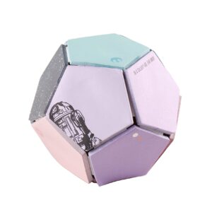 star wars sticky note ball - 300 adhesive pentagon-shaped sheets, 12 uniquely designed 25 sheets per pad, each measures 1.5" x 1.5", versatile notes by erin condren.