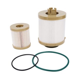 replacement fuel filter - compatible with ford - 2003-2007 - f250, f350, f450, f550 super duty, excursion - replaces fd4616, 3c3z9n184cb - 6.0l v8 diesel upper fuel bowl and lower lifter pump filter