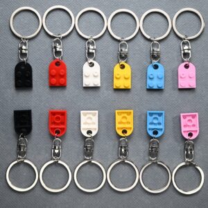 LGOUYGG Matching Brick Keychain for Couples, Cute Heart Shape Keychains Set, Sweet Gifts for Girlfriend Boyfriend Friendship (Black)