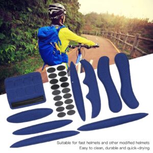 Dilwe Helmet Pads Kit, Soft Sponge Helmet Padding Kit Anti?Collision Electric Helmet Liner Sponge with Hook Loop