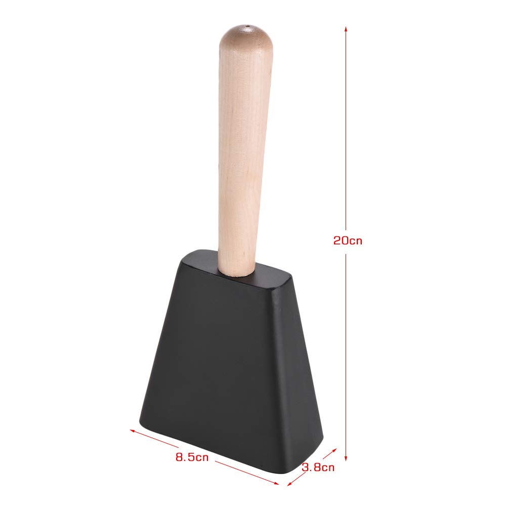 Professional Metal Cowbell with Wooden Handle Mallet Percussion Instrument