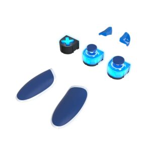 thrustmaster eswap x led blue crystal pack, pack of 7 backlit blue modules, nxg mini-sticks, hot-swap feature, compatible with eswap x pro controller, xbox series x|s and pc