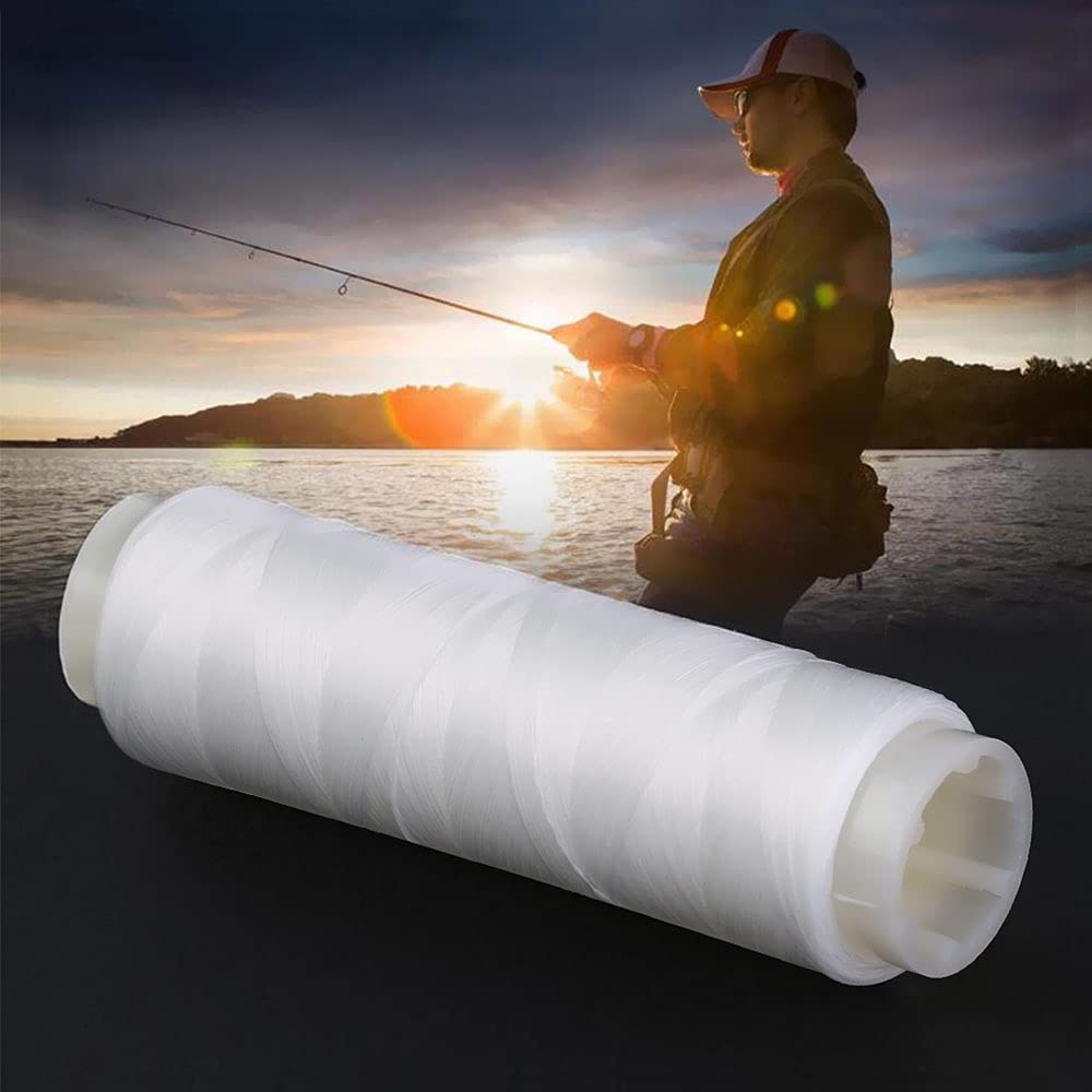 PZRT Invisible Nylon Fishing Bait Elastic Thread Spool Fishing Lure Wire Tackle Accessories, White