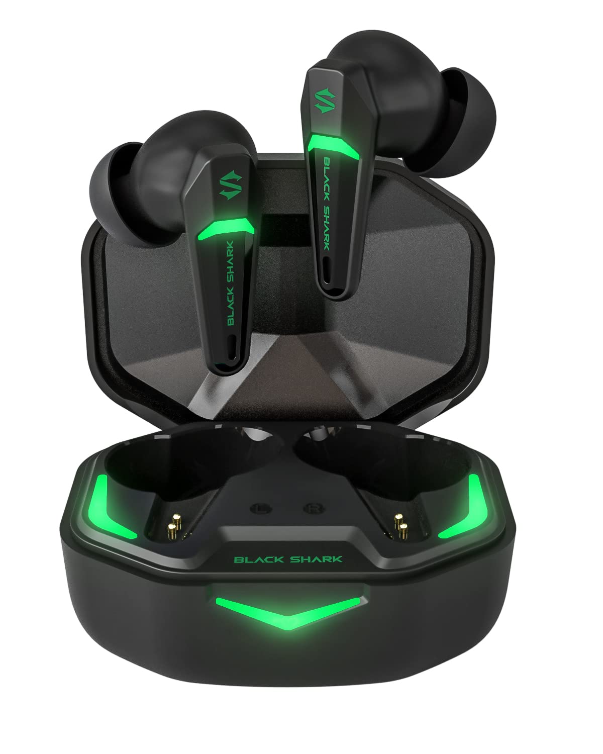 Black Shark Bluetooth Earbuds Wireless with 45ms Ultra-Low Latency, Gaming 5.2, Dual Modes, 10mm Driver, 35H Play Time, IPX4 Waterproof, Built-in Mic - Lucifer T1