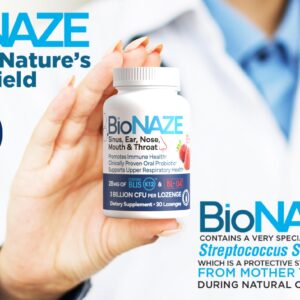 Bionaze Oral Probiotic K12 Dairy Free for Sinus Tonsil Stones Bad Breath Post Nasal Drip Throat Mouth Teeth - Improve Oral & Upper Respiratory Health with Clinically Proven BLIS K12 & BL-04 (2 Pack)