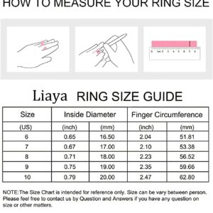 Liaya 14K Gold Plated 3Pcs Band-style Rings Set for Women & Teen Girls