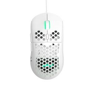 firstblood only game. aj380 69g lightweight gaming mouse with honeycomb shell, rgb backlit, 16000 dpi pixart 3338 sensor, programmable 6 buttons, white