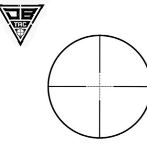 DB TAC INC 4x32 Red/Green/Blue Triple Illuminated Mil-Dot Range Reticle Scope for Picatinny/Weaver Rail