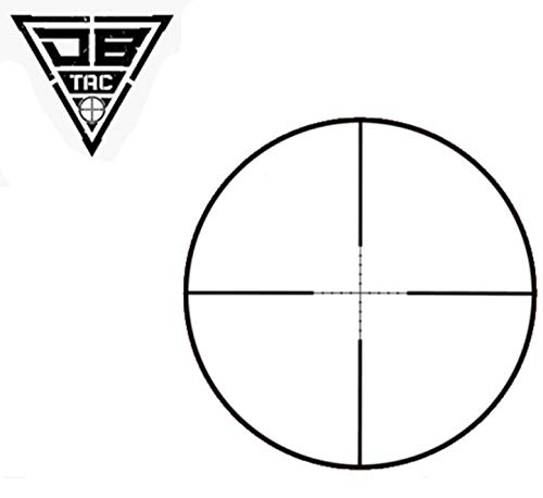 DB TAC INC 4x32 Red/Green/Blue Triple Illuminated Mil-Dot Range Reticle Scope for Picatinny/Weaver Rail