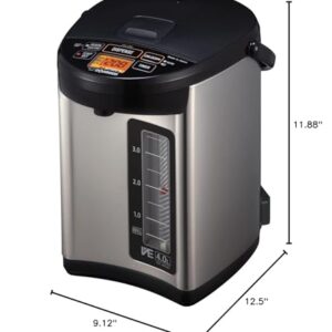 Zojirushi Water Boiler and Warmer 4.0-Liter (Stainless Black)