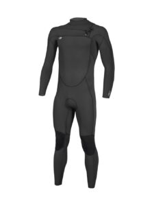 o'neill ninja 4/3 mm chest zip full wetsuit black/black mt (6'1"-6'3", 160-180 lbs)