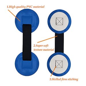 2PCS PVC Strap Handle for Inflatable Boat,Raft, Dinghy, Kayak, Canoe, SUP,Paddle Board PVC Strap Grab Handle (Blue)