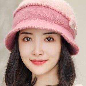 Hat and Scarf for Women, Women's Hat Scarf Set Warm Beanie Knitted Wool Hat Outdoor Cold Proof Scarf Hat Winter Hat Women