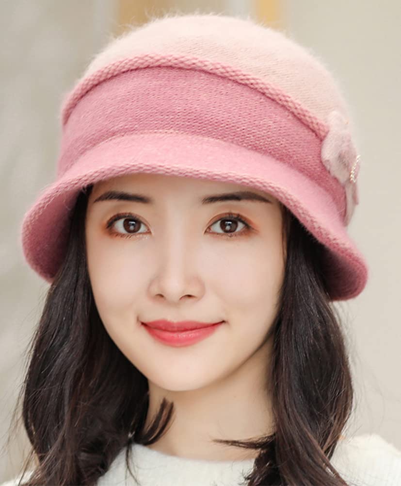 Hat and Scarf for Women, Women's Hat Scarf Set Warm Beanie Knitted Wool Hat Outdoor Cold Proof Scarf Hat Winter Hat Women