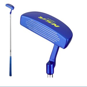 gaolfuo kids golf putter left hand and right handed childrens golf clubs for ages 3-12 boys and girls practice putters (blue,left hand for ages 3-5)