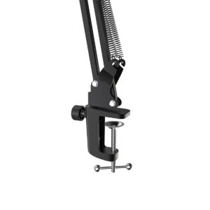 Microphone Arm Stand, FIFINE Suspension Boom Scissor Mic Stand with Heavy Duty Clamp, 3/8" to 5/8" Adapter, for Voice-over, Gaming, Recording, Studio, Home Office (CS1)