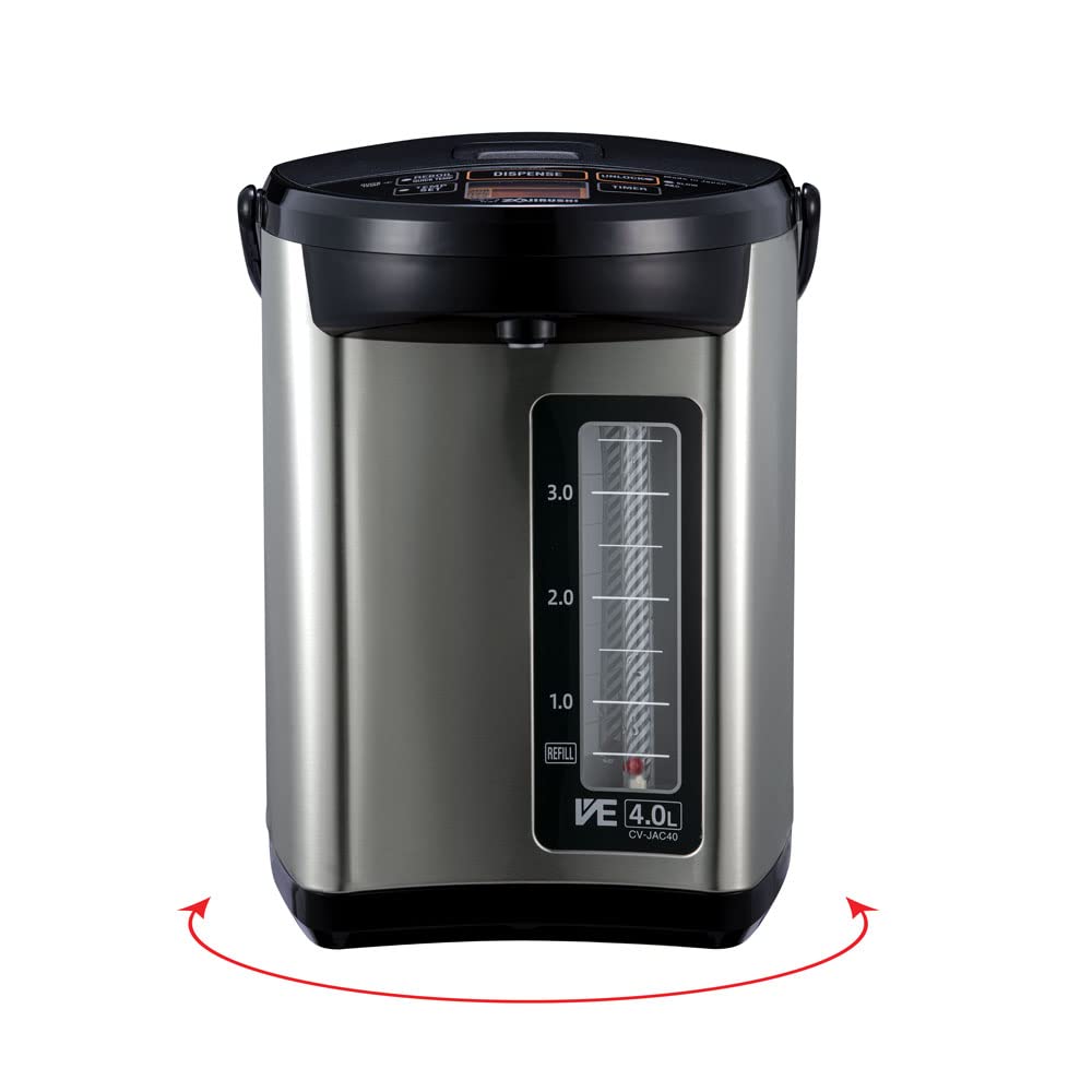 Zojirushi Water Boiler and Warmer 4.0-Liter (Stainless Black)