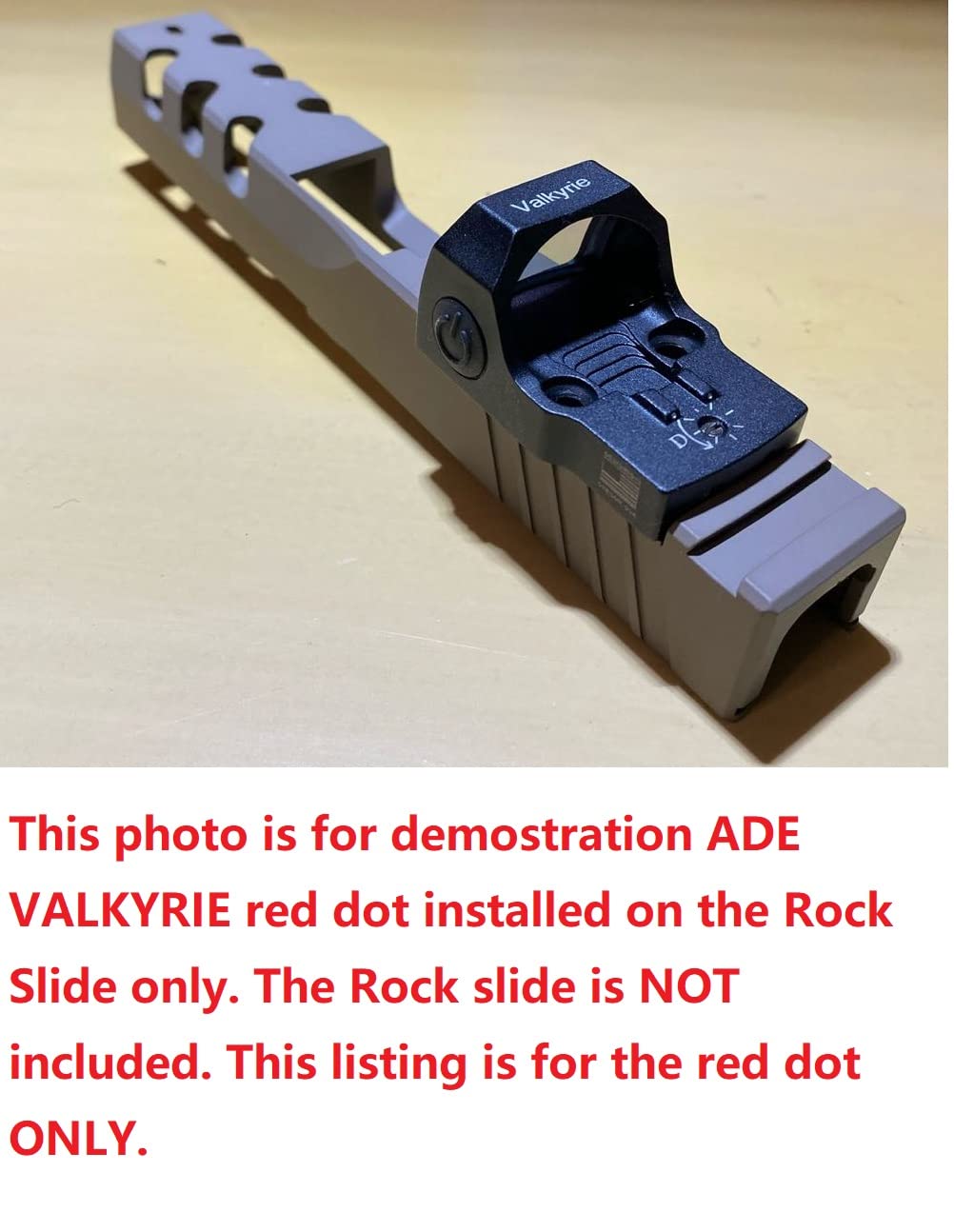 Ade Advanced Optics RD3-023 Shake Wake Valkyrie 4 MOA GREEN Dot Sight for Optics Ready Pistol That is Compatible with RMR fooprint Optics Such as Holosun HS407C/HS507C/HS507T and Riton X3 Tactix PRD.…