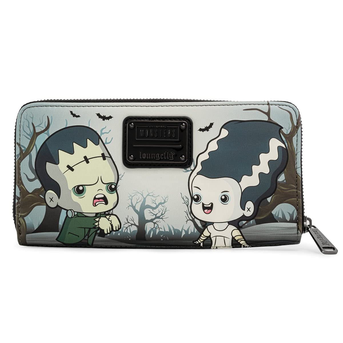 Loungefly Universal Monsters Chibi Faux Leather Zip Wallet