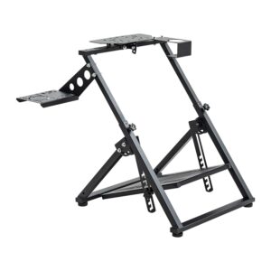 marada racing steering wheel stand x frame compatible for g29,g920,t300rs,t150 new upgrade racing simulator cockpit foldable adjustable wheel, shifter,pedals and handbrake not included