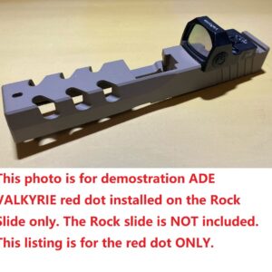 Ade Advanced Optics RD3-023 Shake Wake Valkyrie 4 MOA GREEN Dot Sight for Optics Ready Pistol That is Compatible with RMR fooprint Optics Such as Holosun HS407C/HS507C/HS507T and Riton X3 Tactix PRD.…