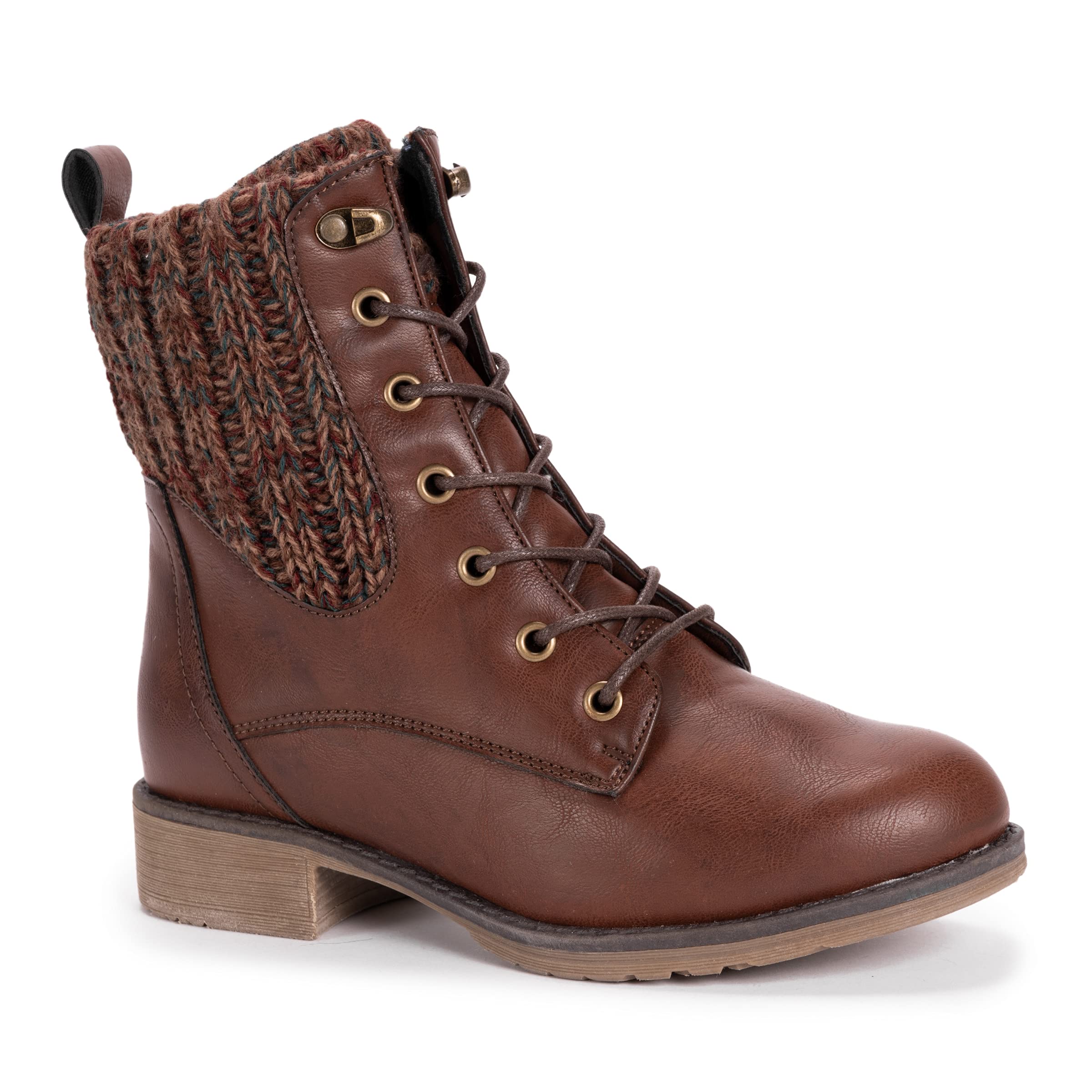 MUK LUKS LUKEES Women's Hiker Everest Boots Fashion, Cognac, 11