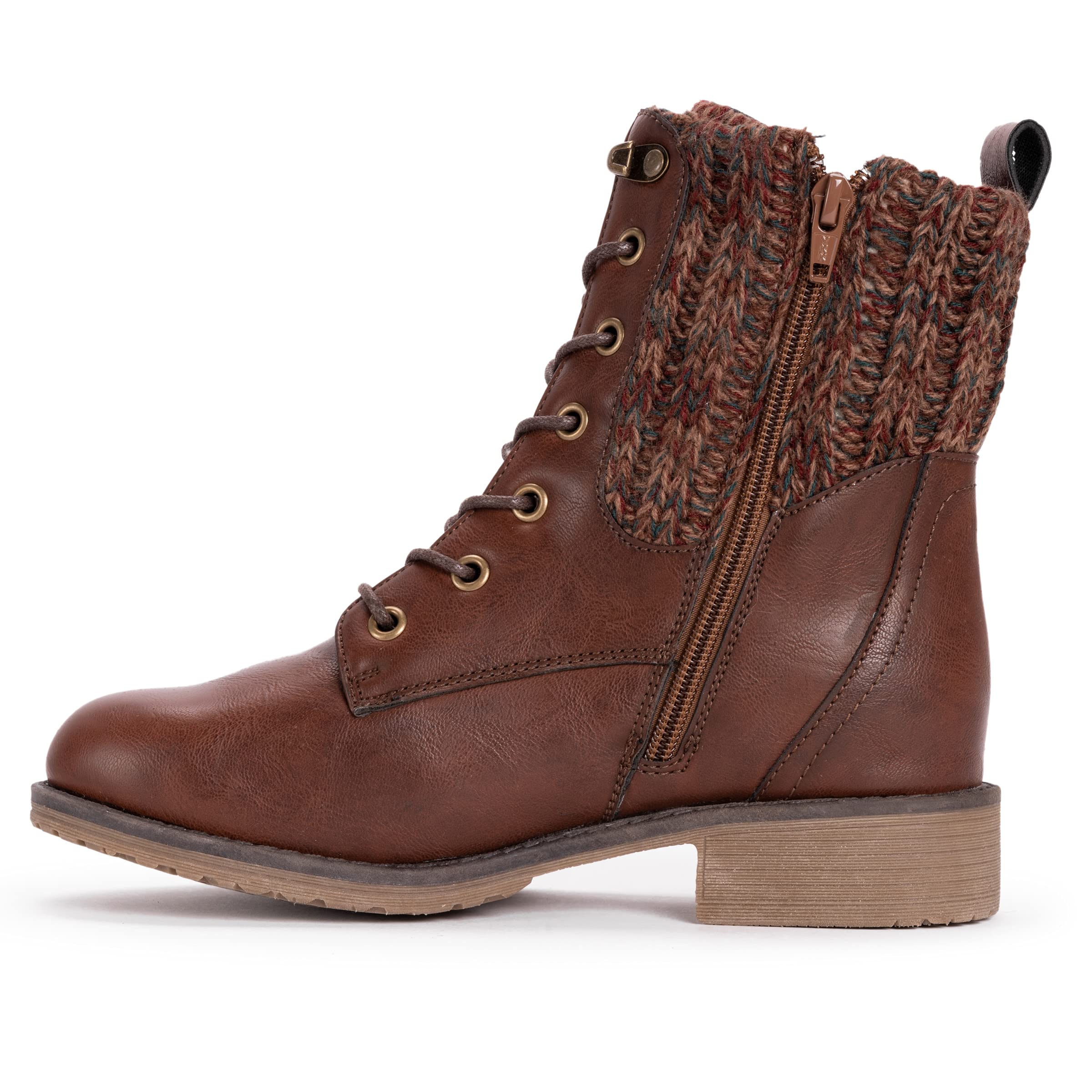 MUK LUKS LUKEES Women's Hiker Everest Boots Fashion, Cognac, 11