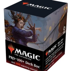 Ultra Pro - Magic: The Gathering Commander Innistrad Midnight Hunt Leinore, Autumn Sovereign PRO 100+ Card Deck Box & 100 Card Sleeves, Ultimate Collectible Card Protection