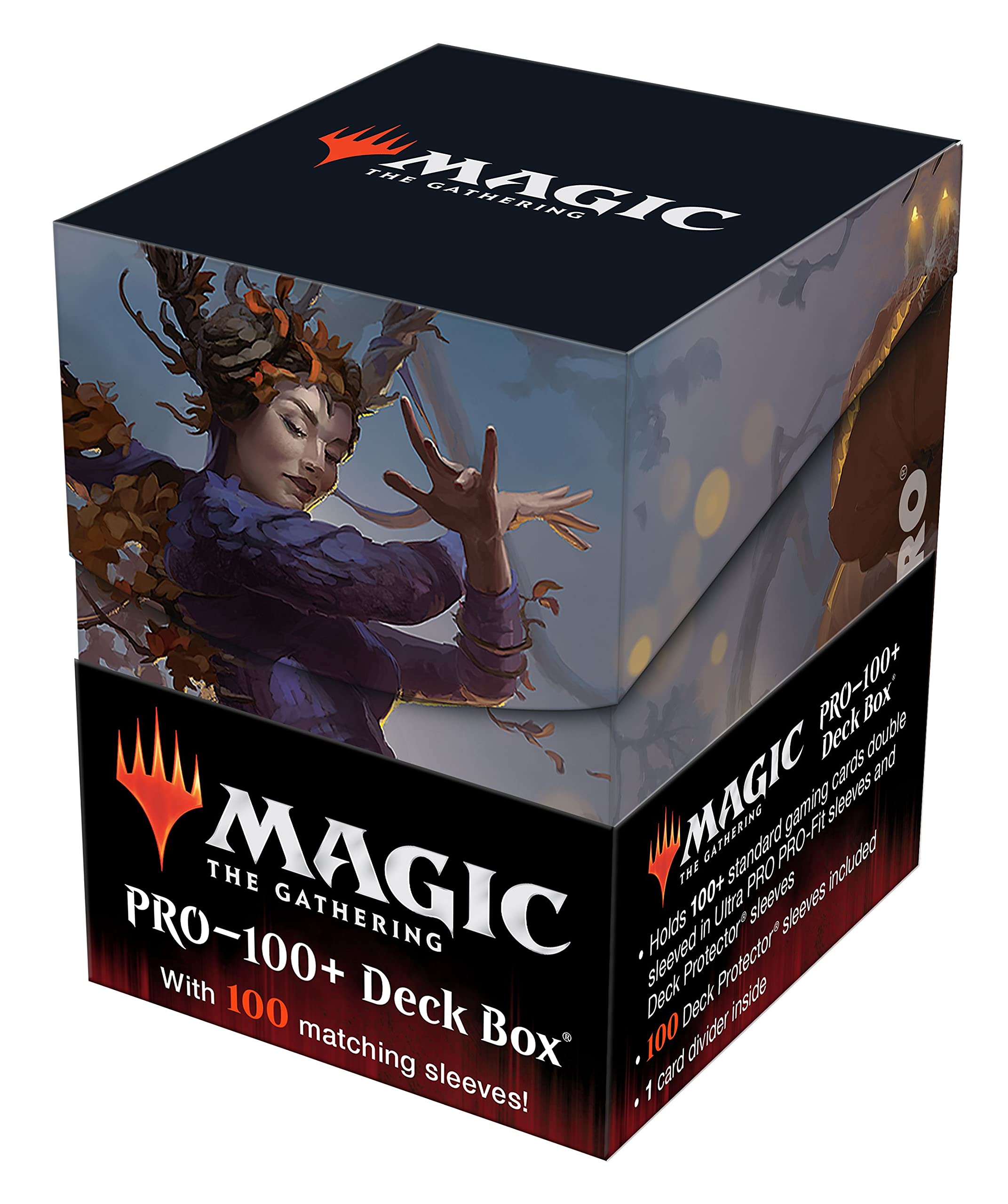 Ultra Pro - Magic: The Gathering Commander Innistrad Midnight Hunt Leinore, Autumn Sovereign PRO 100+ Card Deck Box & 100 Card Sleeves, Ultimate Collectible Card Protection