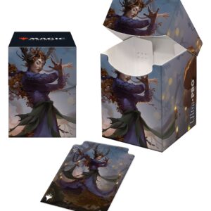 Ultra Pro - Magic: The Gathering Commander Innistrad Midnight Hunt Leinore, Autumn Sovereign PRO 100+ Card Deck Box & 100 Card Sleeves, Ultimate Collectible Card Protection