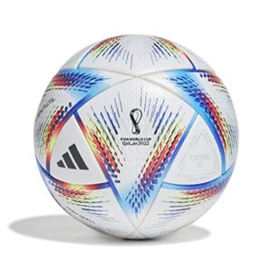 adidas unisex-adult fifa world cup qatar 2022 al rihla pro soccer ball, white/pantone, 5