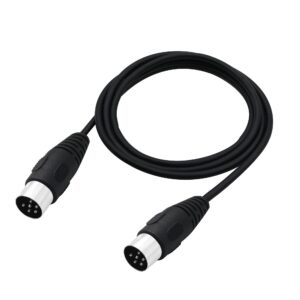 pngknyocn din 6 pin audio signal cable 6 pin din male to male av adapter audio plug cable for digital audio devices(1.5m)